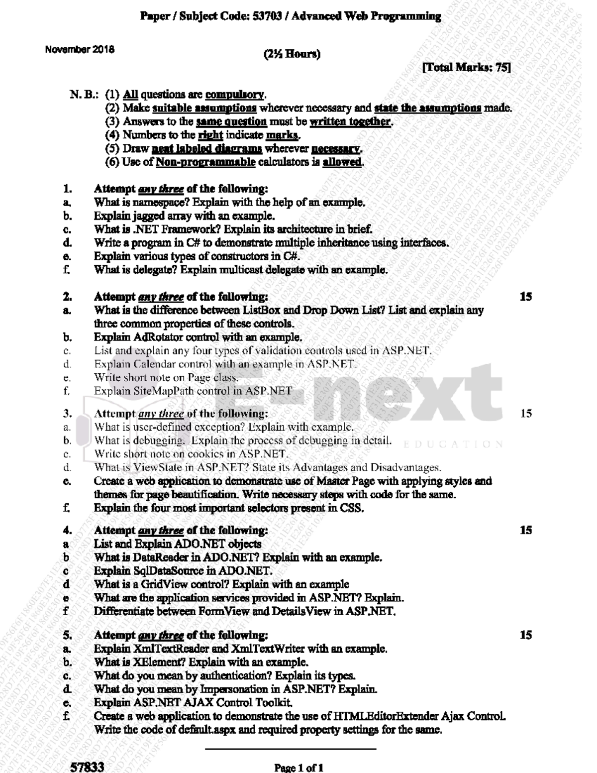 Awp pyq's - not - Paper Subject Code: 53703 Advanced Web Programming ...