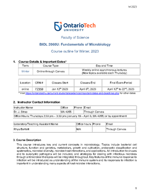 Lab 5-Introduction-Biol 2030U-F2022 - Biol 2030U – Fall 2022 Laboratory # 5 Writing a manuscript ...