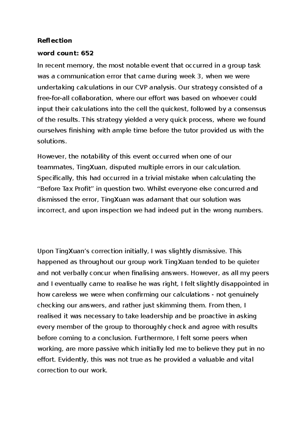 Comm1180 reflection - Reflection word count: 652 In recent memory, the ...