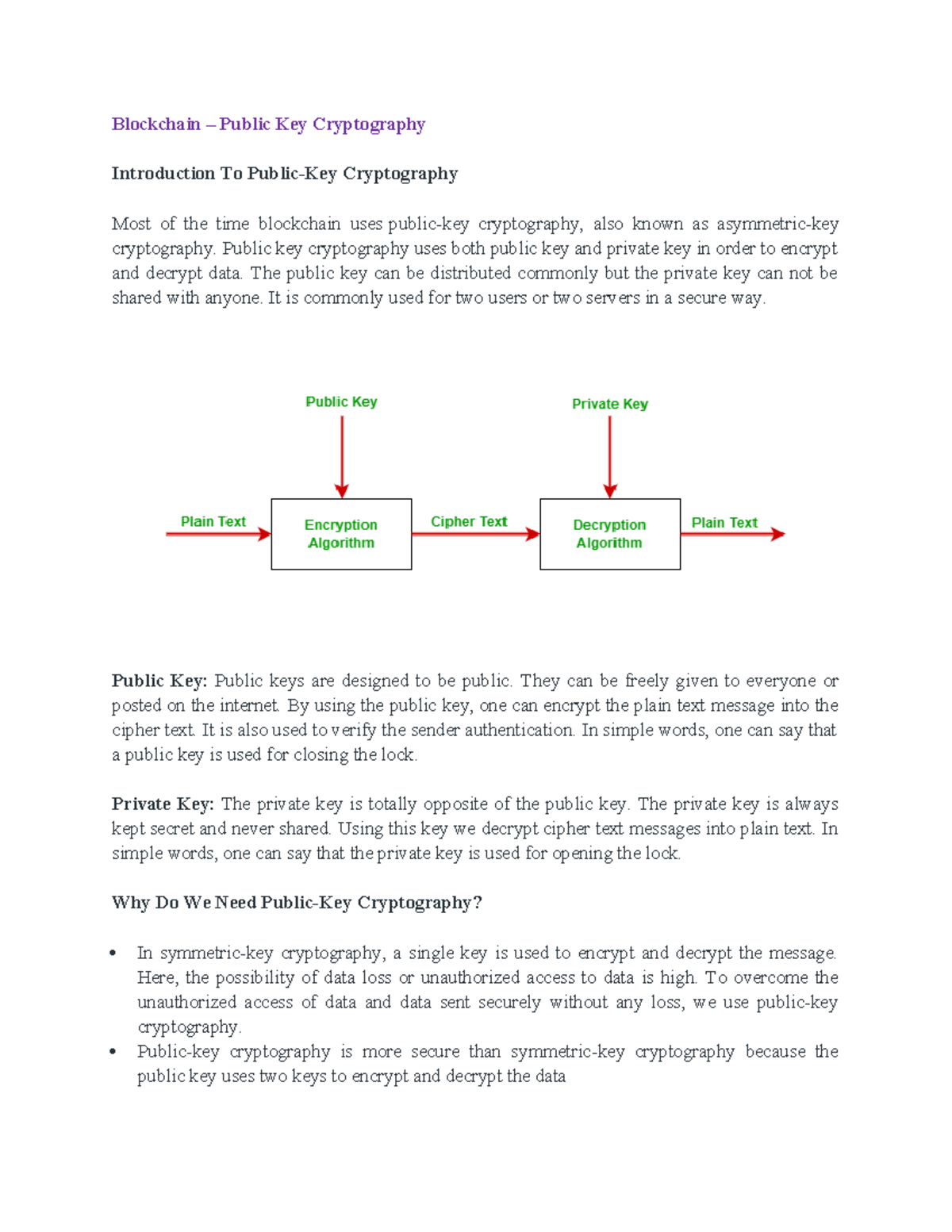Cryptography in block chain - Blockchain – Public Key Cryptography ...