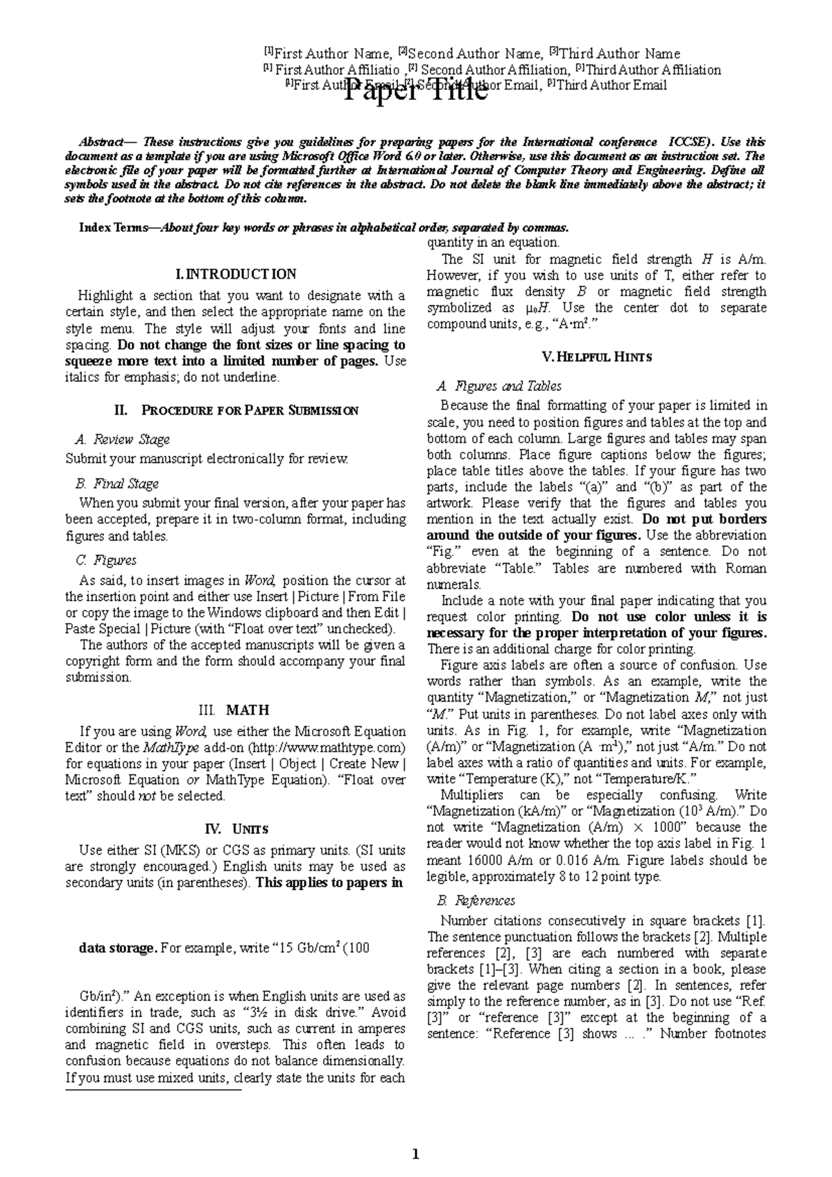 Full-paper - Full Paper - Abstract— These instructions give you ...