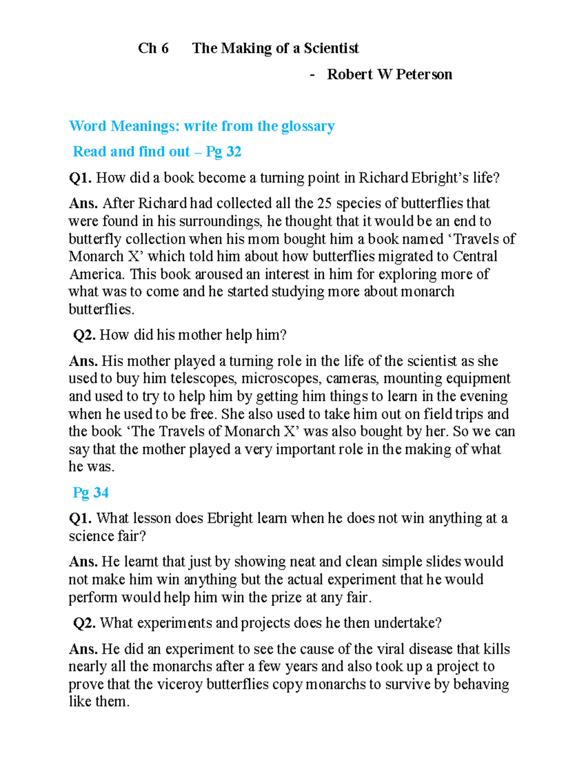 Ch 6- The Making of a Scientist - How did a book become a turning point ...