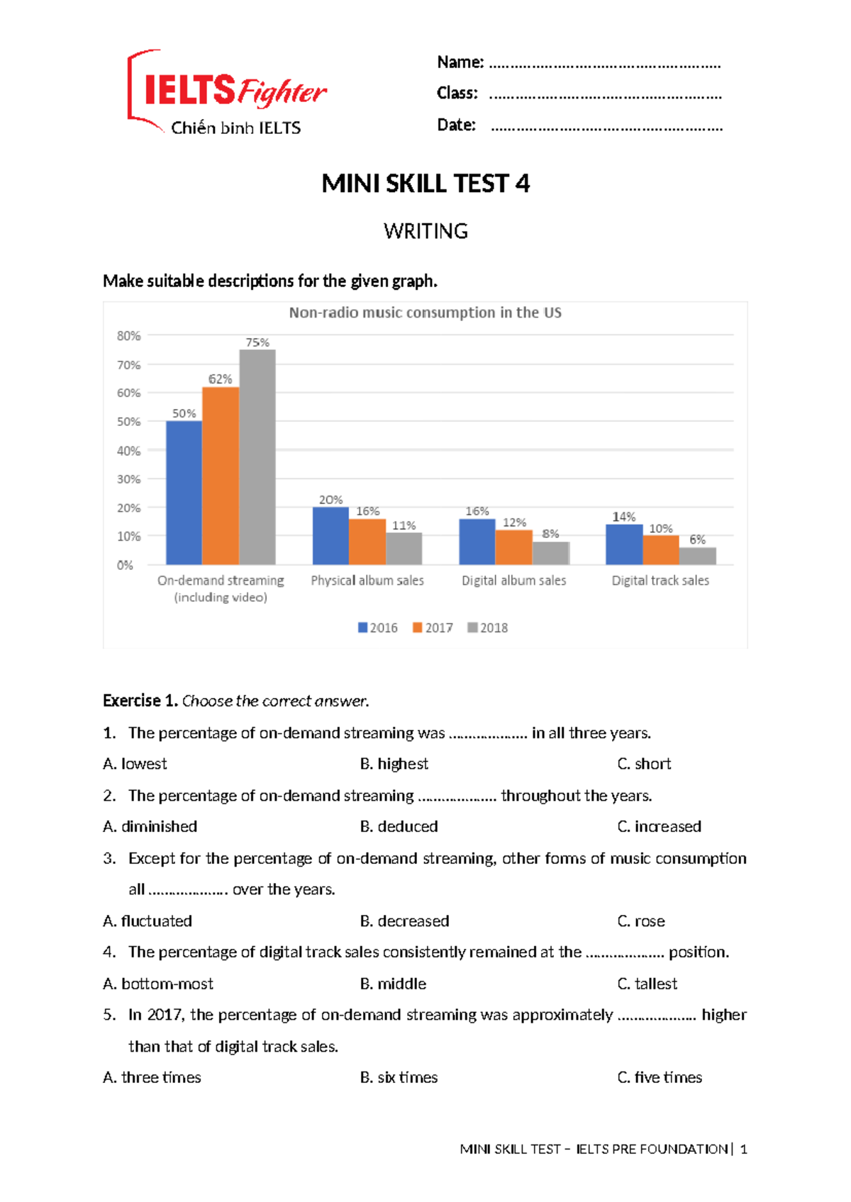 MINI Skill TEST 4 - Name ...