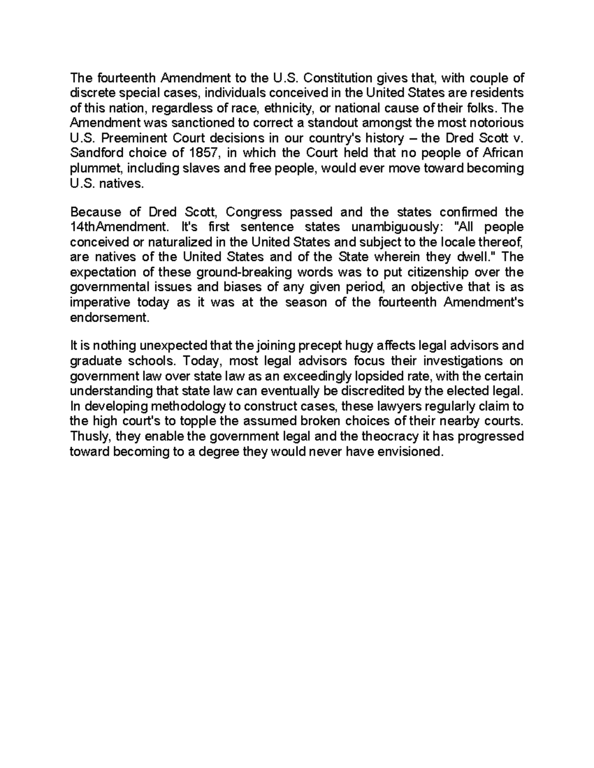 Unit 2 Politics in Practice Activity and Assignment - The fourteenth ...