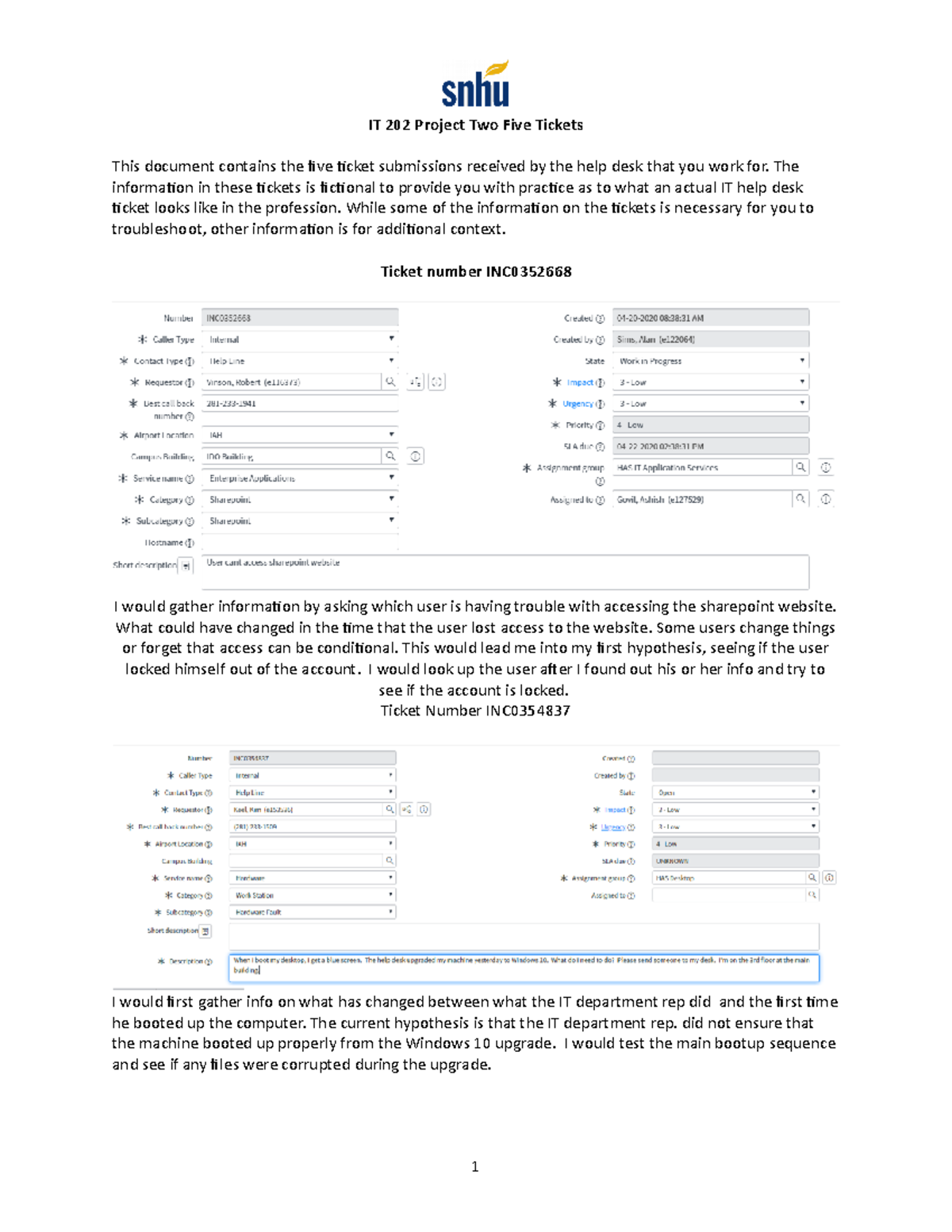 IT 202 Project Two Five Tickets part one - IT 202 Project Two Five ...