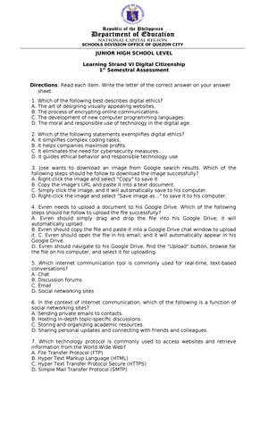 ELEM-LS-2-SCT - activity sheets for elementary learners - ELEMENTARY ...