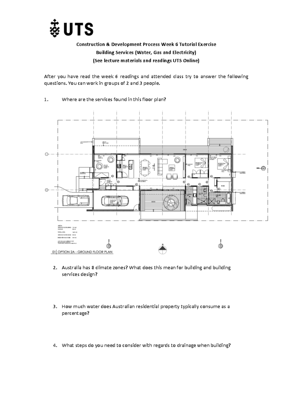 Construction Development Process Tute exercise W6 Questions-1 ...