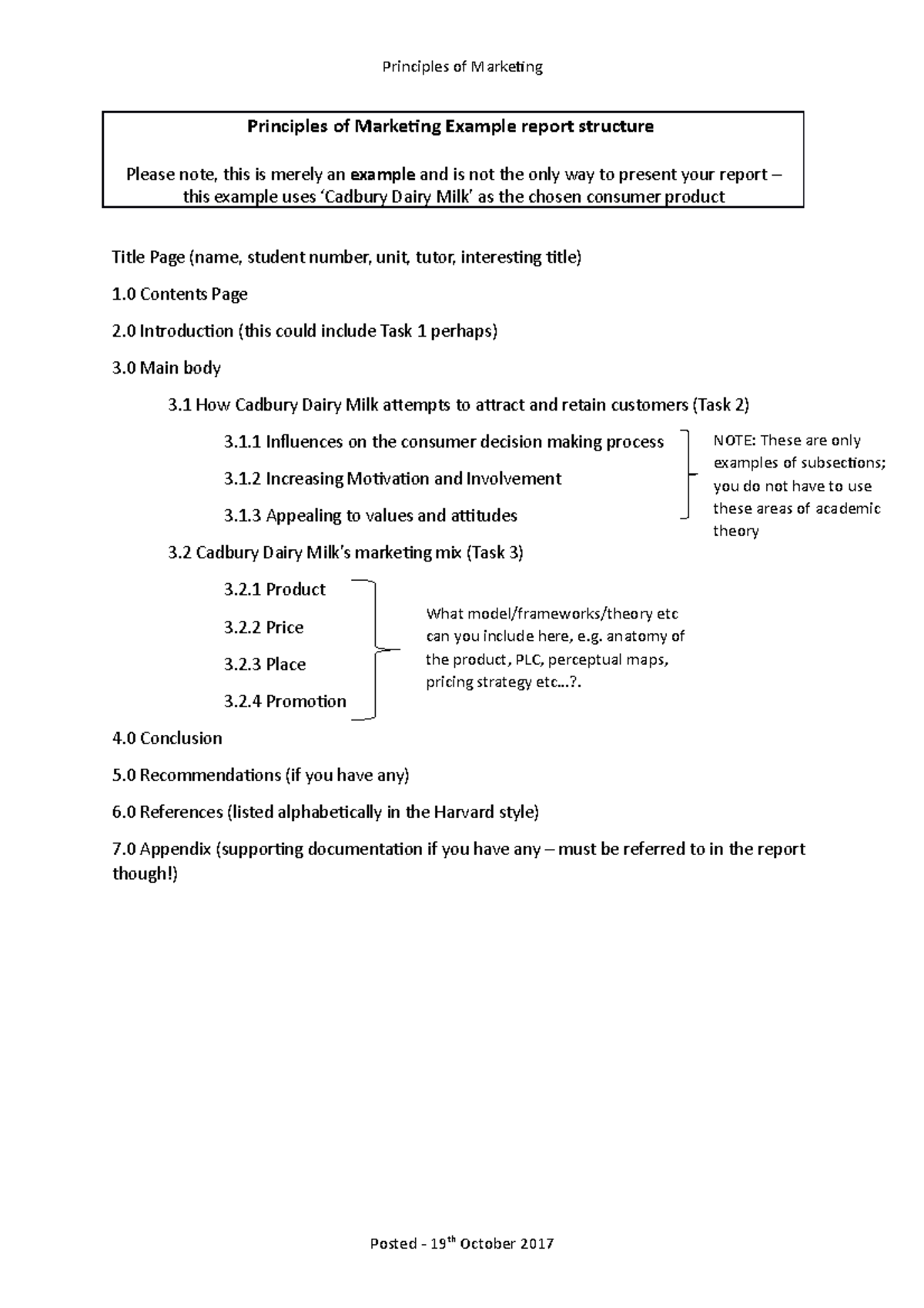 POM Example Report Structure for Moodle 19th Oct 2017 - Principles of ...