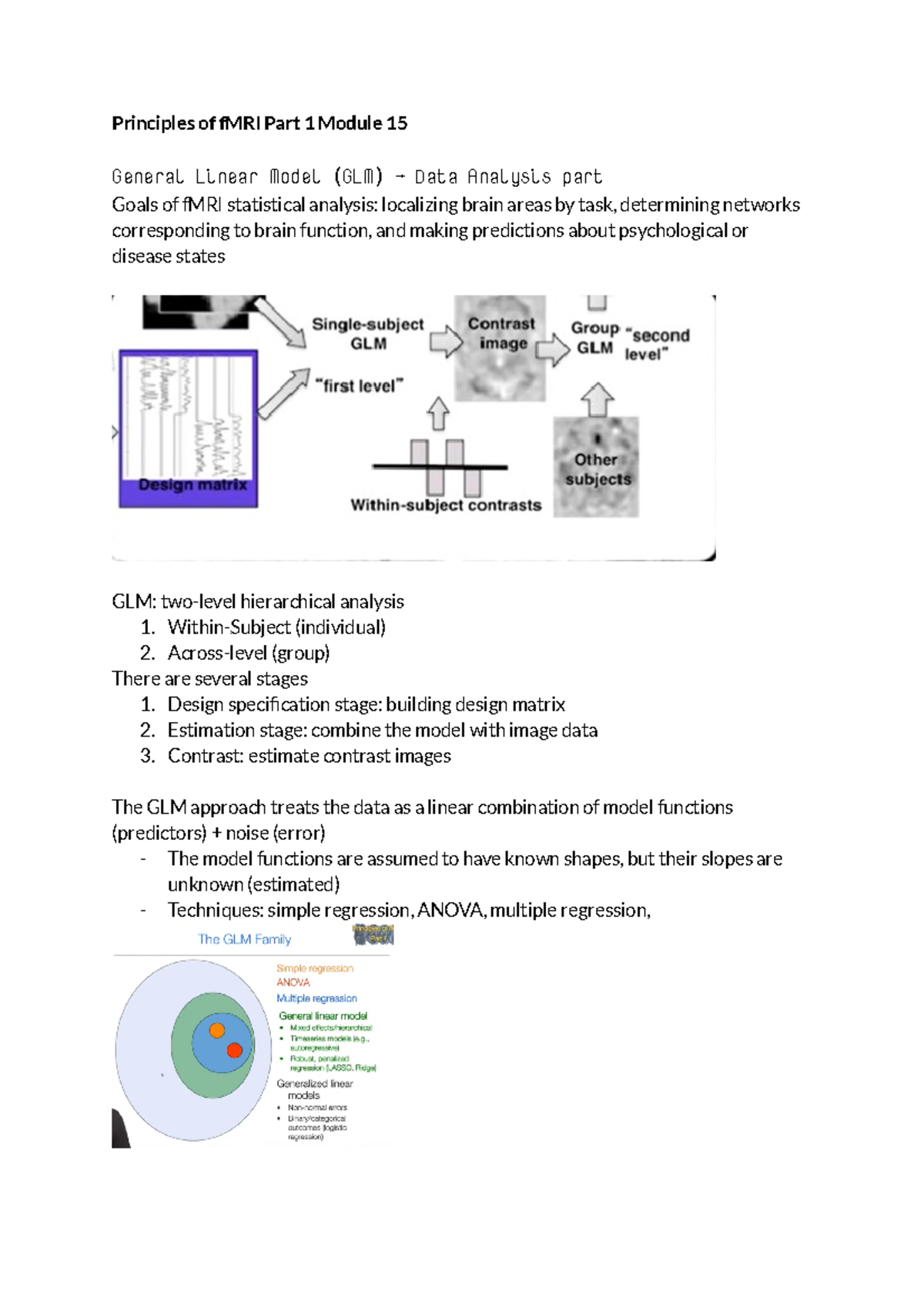 Module 4 You Tube Series Bold Analysis - Principles of fMRI Part 1 ...