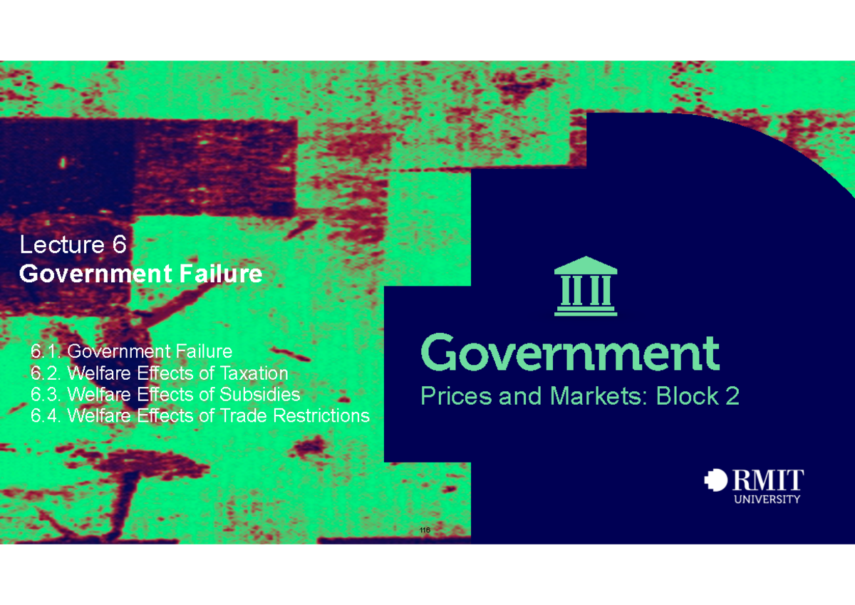 Prices and market lecture 6slides - 116 Government Prices and Markets ...