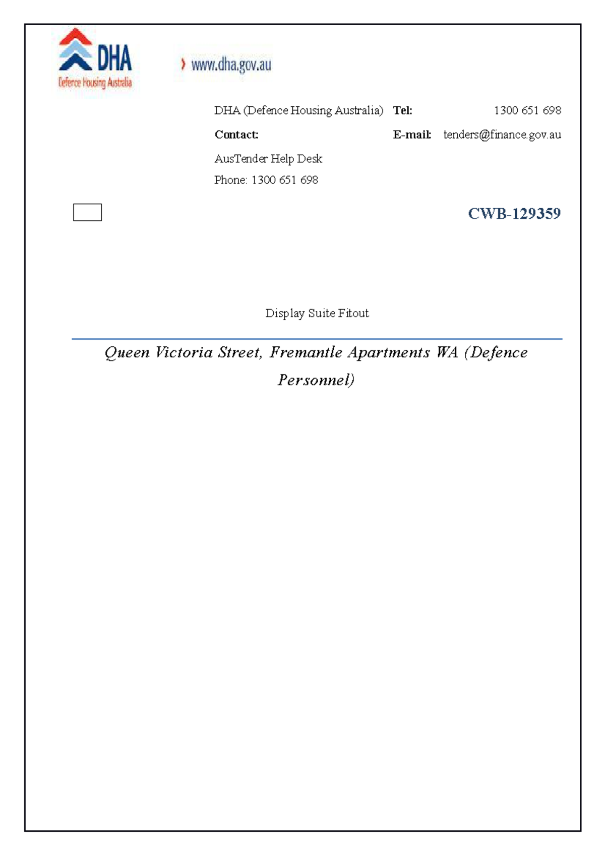 Scope Management Plan - assignment - DHA (Defence Housing Australia ...