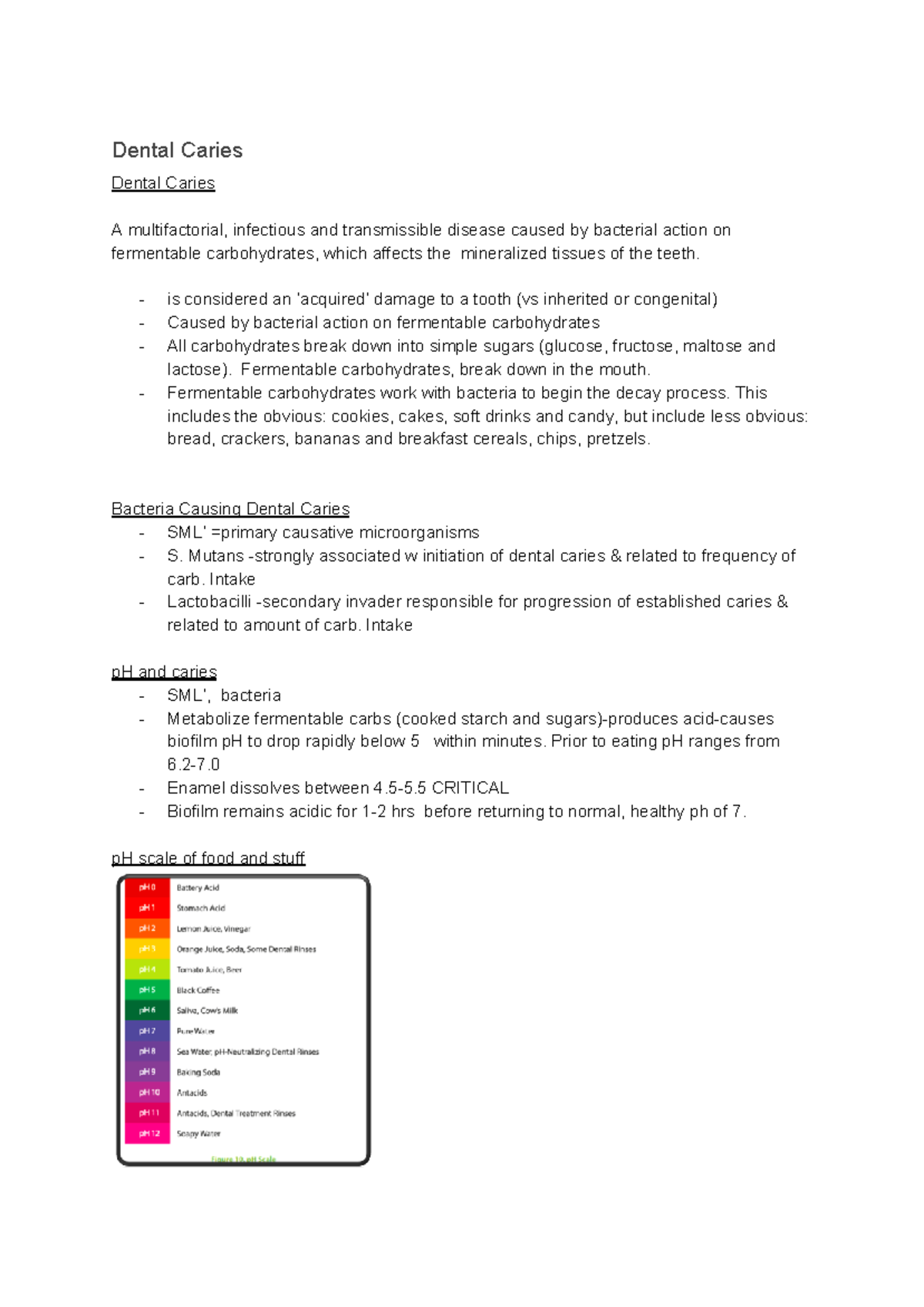 Jan 17 18 - Dental Caries - Dental Caries Dental Caries A ...