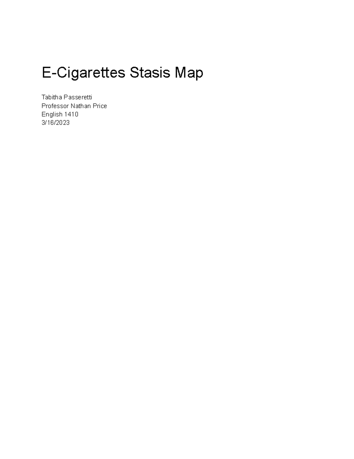 Adaptive formatting -2 - E-Cigarettes Stasis Map Tabitha Passeretti ...
