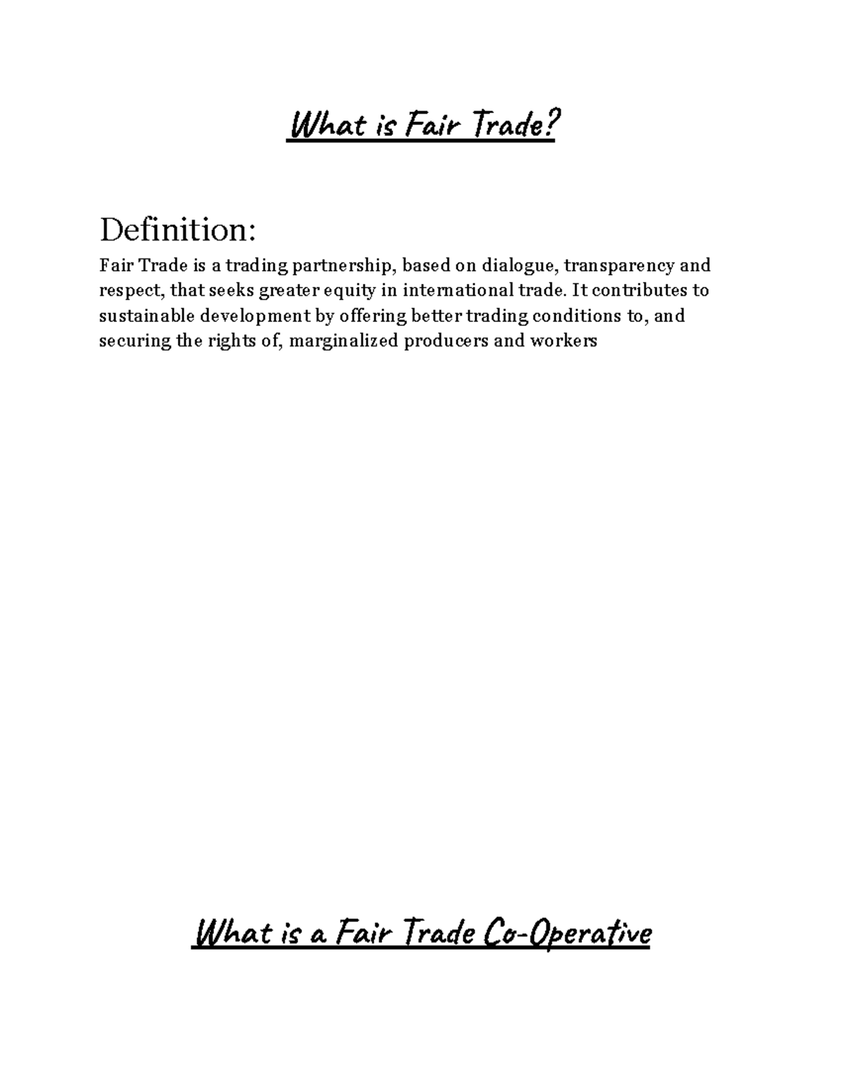 Fair Trade Banana - dwdw - What is Fair Trade? Definition: Fair Trade ...
