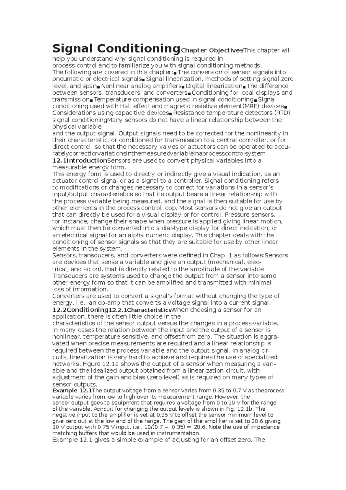 Process control applications 121 - Signal ConditioningChapter ...