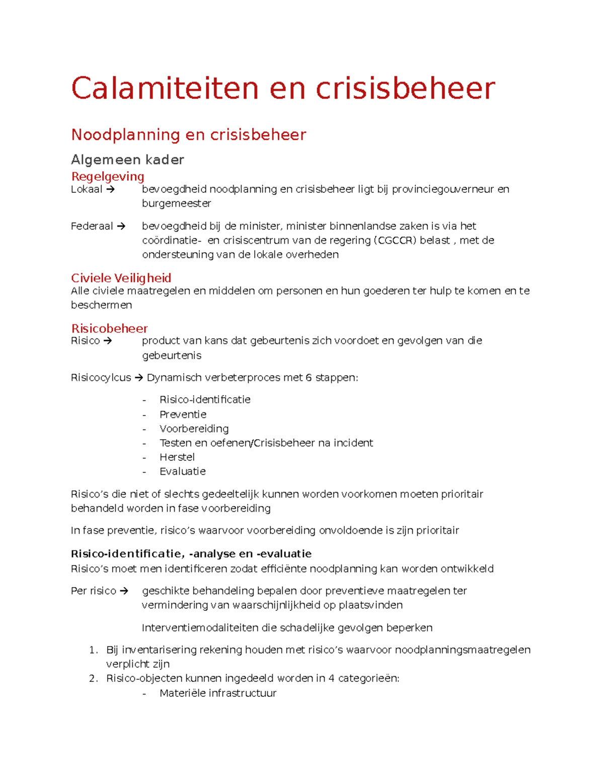 Calamiteiten en crisisbeheer - Calamiteiten en crisisbeheer ...