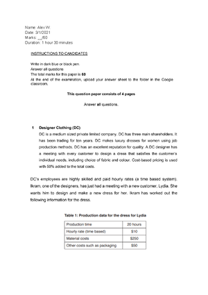 A Level Accounting Notes AS Accounting Unit 2 Revision - Bought to you ...