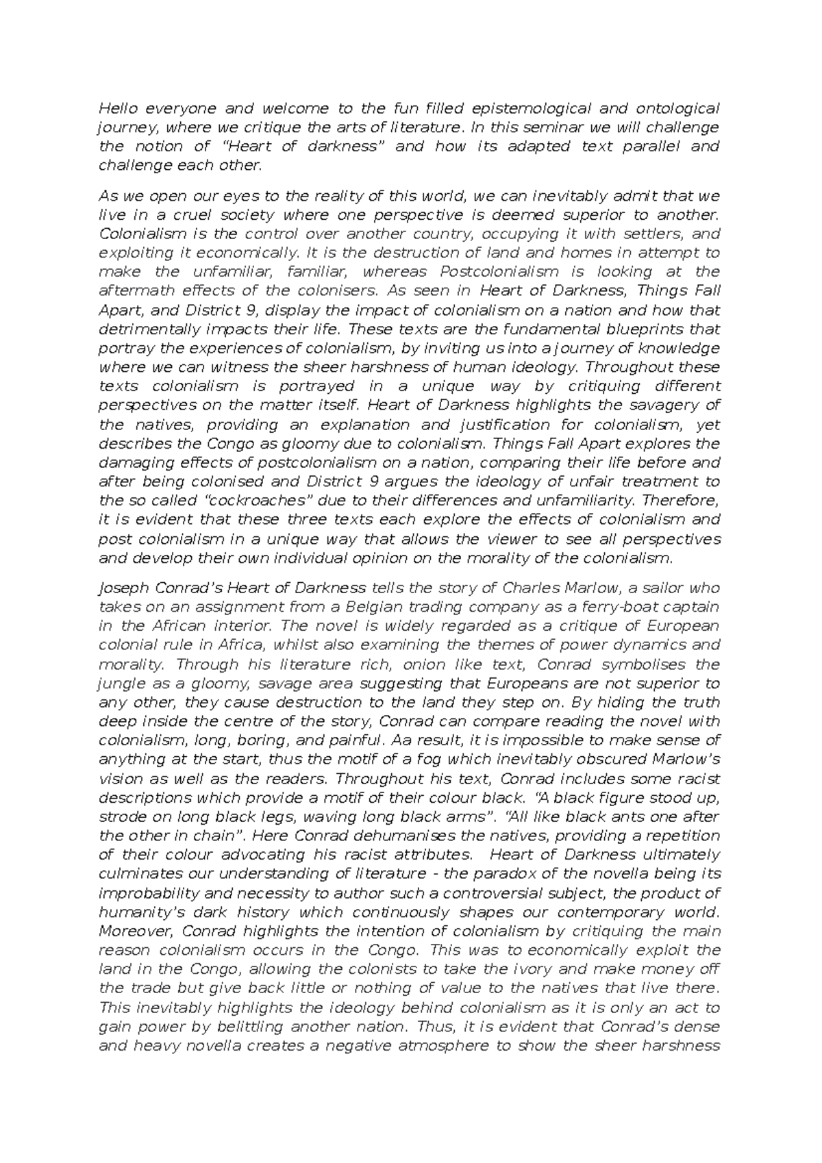 Transcript ext 3 - detailed course work - Hello everyone and welcome to the fun filled - Studocu