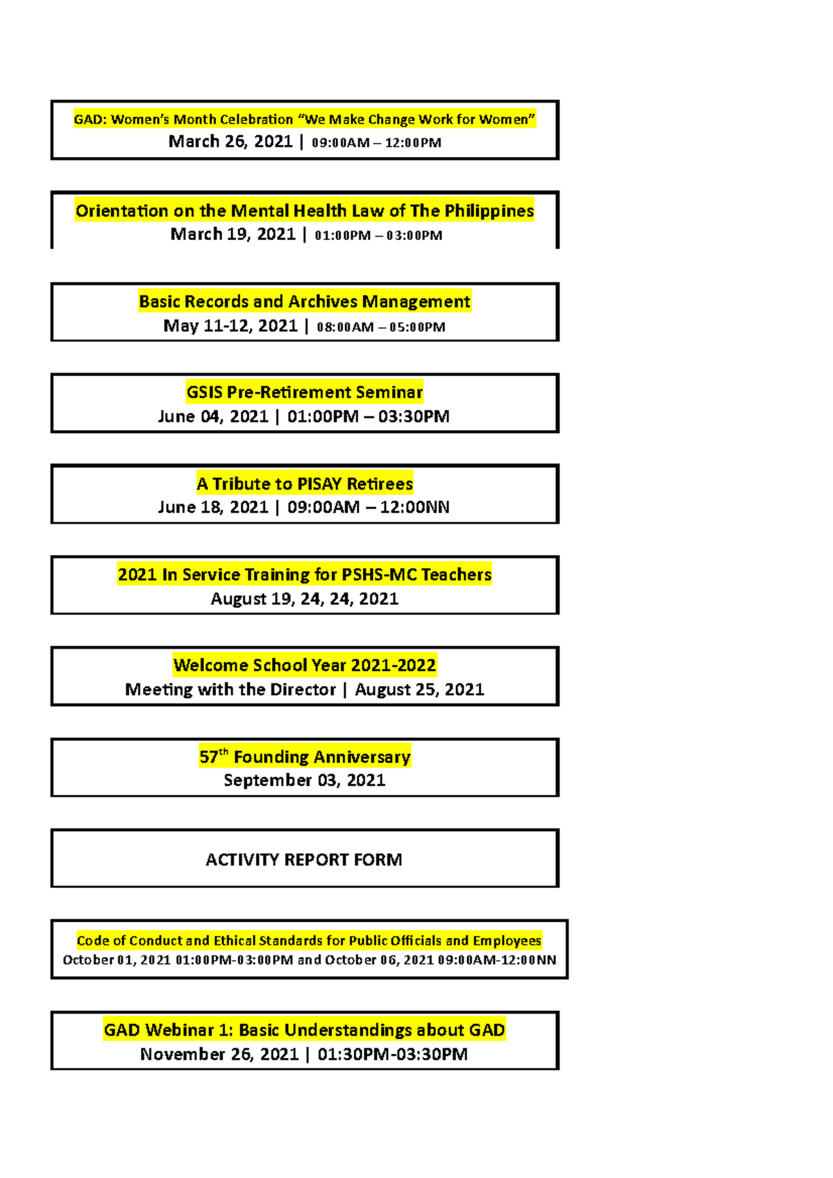 Tag - Tags - GAD: Women’s Month Celebration “We Make Change Work for ...