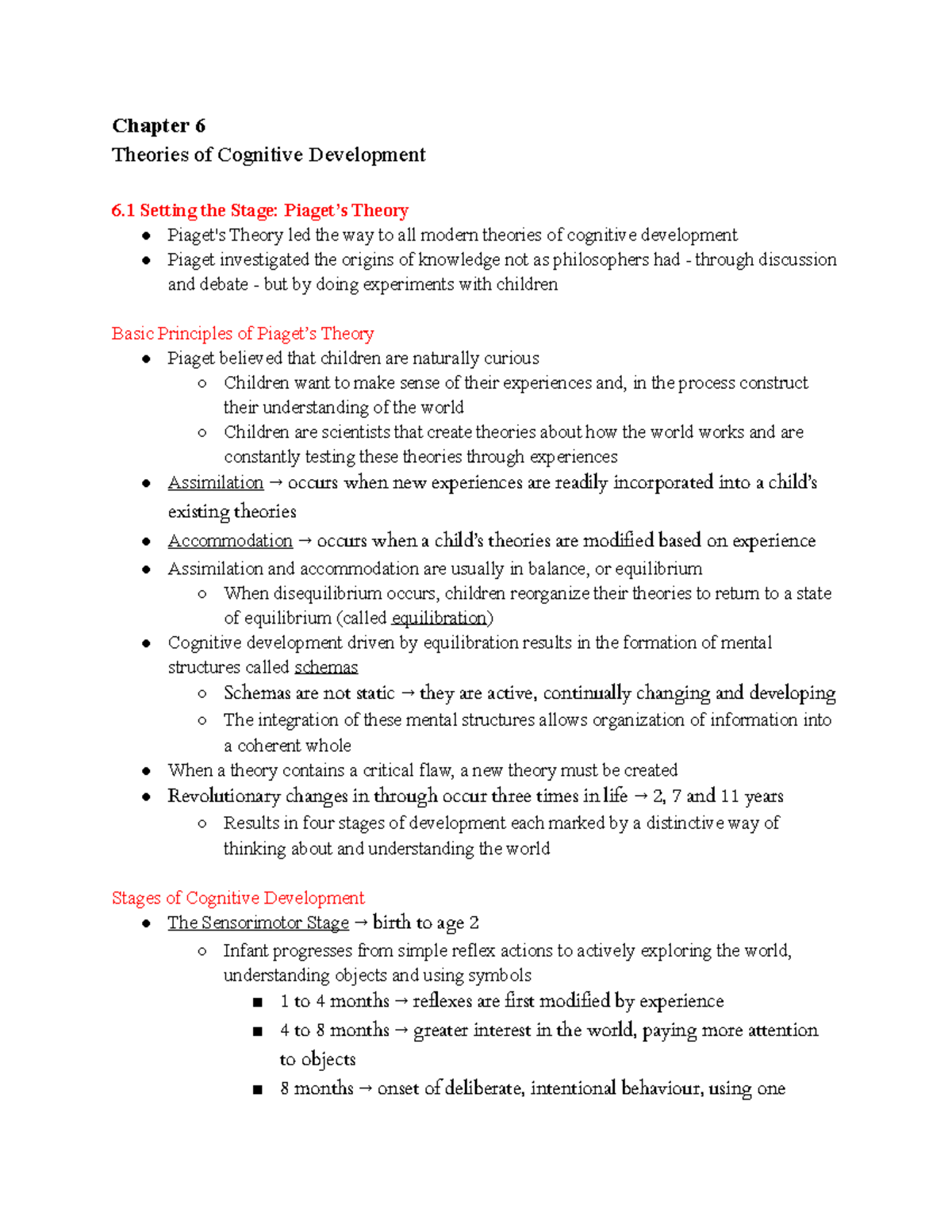Chapter 6 Theories of Cognitive Development - Peek a boo 8 months ...
