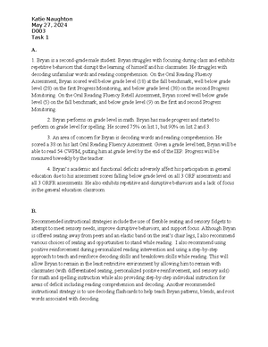 Document 5 - C730 - Katie Naughton July 18, 2024 C Task 1 A. The RTI ...