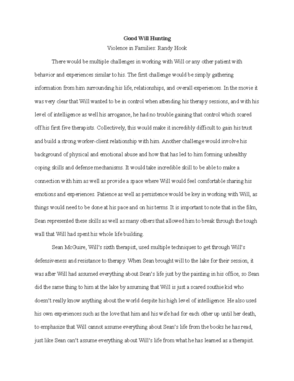 Amber Currie - GWH - Good Will Hunting - Good Will Hunting Violence in ...