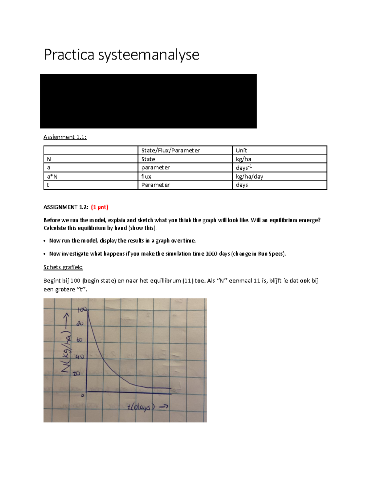 Systeemanalyse 1 opdrachten - Practica systeemanalyse Namen: Roos van ...