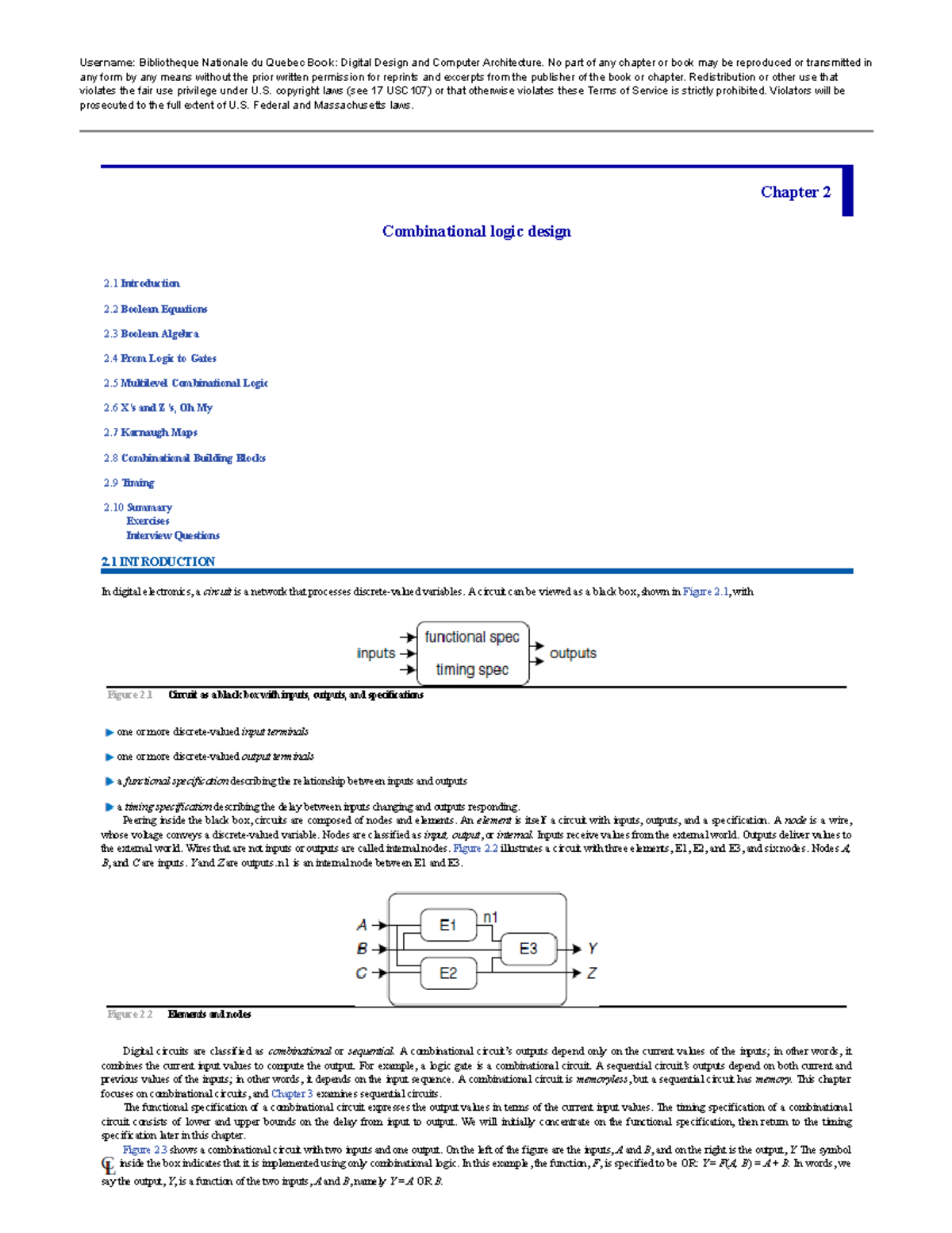 C2 - Combinational logic design - Username: Bibliotheque Nationale du ...