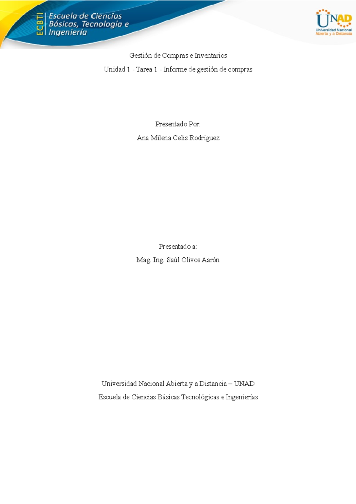 Ejercicio N 5 - n,a - Gestión de Compras e Inventarios Unidad 1 - Tarea 1 - Informe de gestión ...