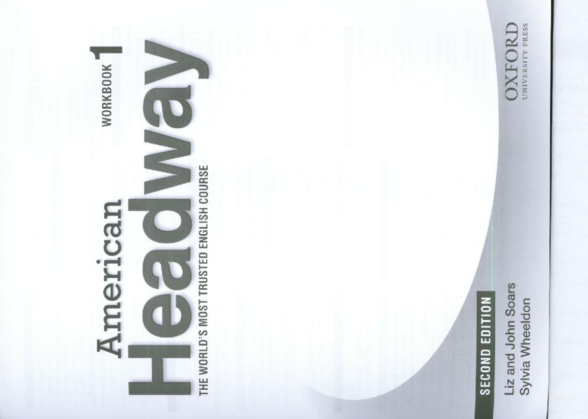 Am Head Chp 1-2 WRKB - Second Edition 1 - American WORKBOOK 1 Headway ...