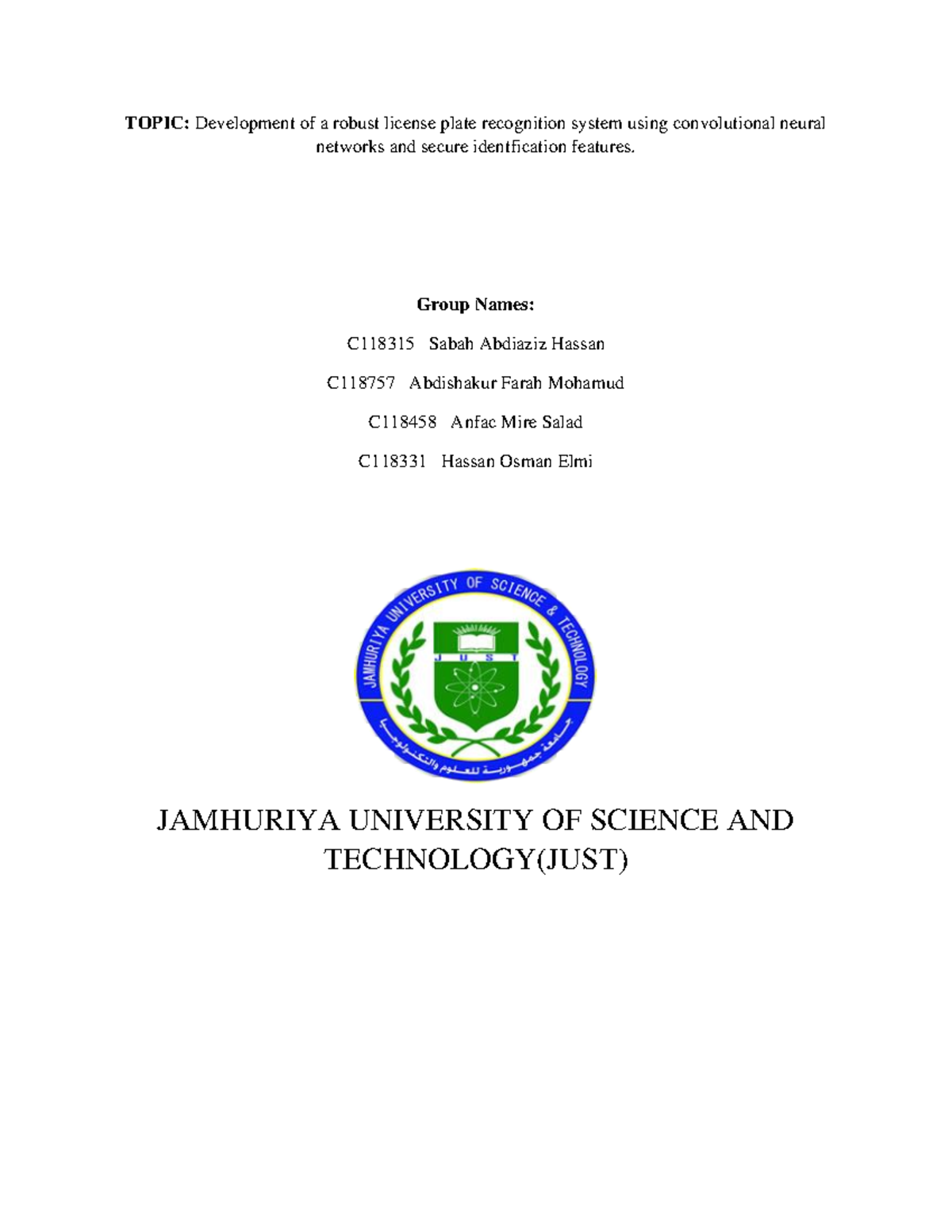 Document 1 2 Automatic License Plate Recognition Using Python And Open Cv Topic Development