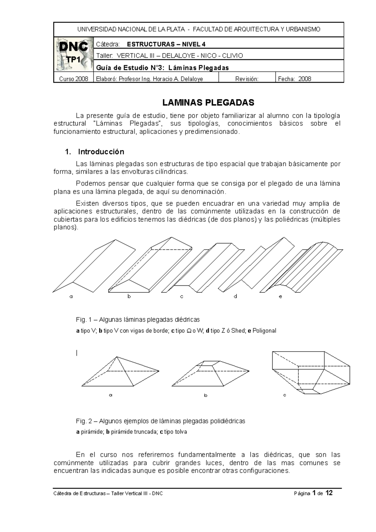 Nro 3 - Estructuras Plegadas - UNIVERSIDAD NACIONAL DE LA PLATA ...