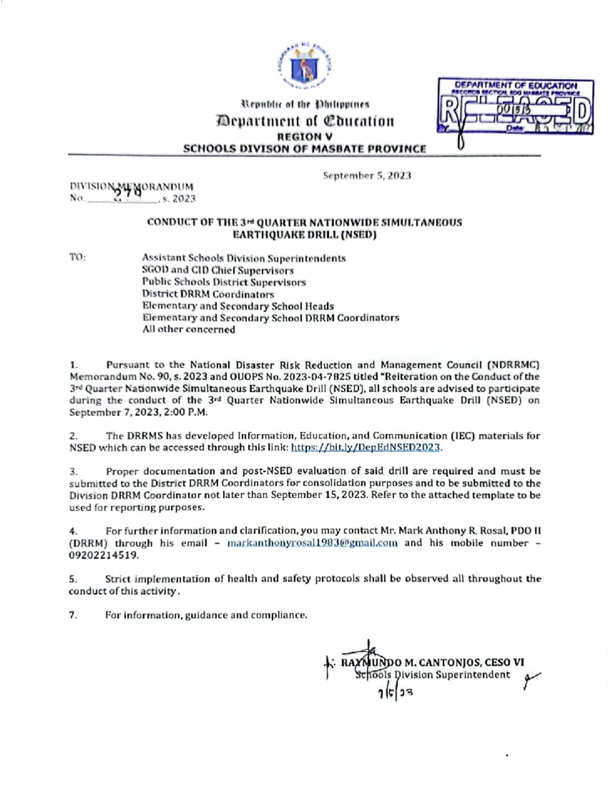 DRRM - None - Chemical Engineering - Studocu