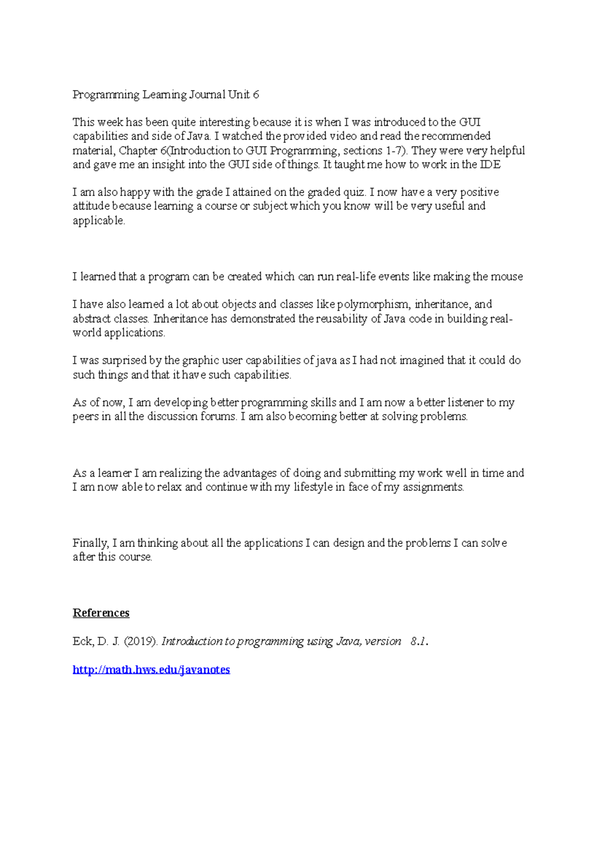 Written Assignment Unit 5: Exponential - Programming Learning Journal ...