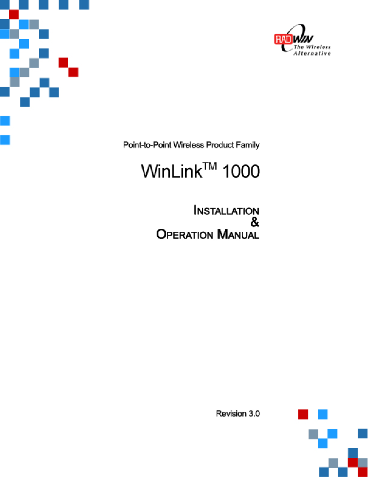 User Manual(radwin) - Manual - For further information contact RADWIN at the address below or ...