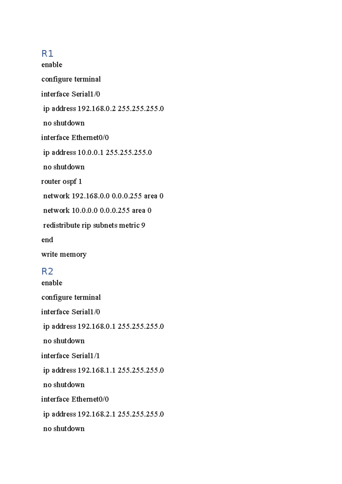 Lab4 4 - bài tập lab 4.4 môn dtcm - R enable configure terminal ...