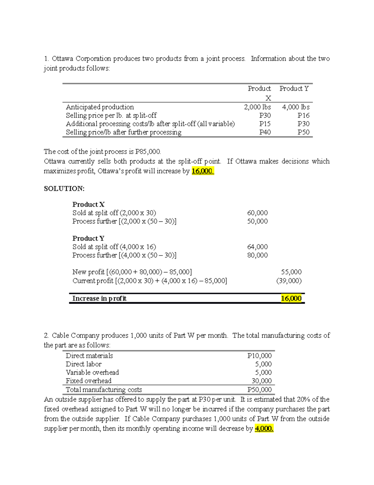 Activity 2 mas - coursework about managerial accounting 1 to enhance ...