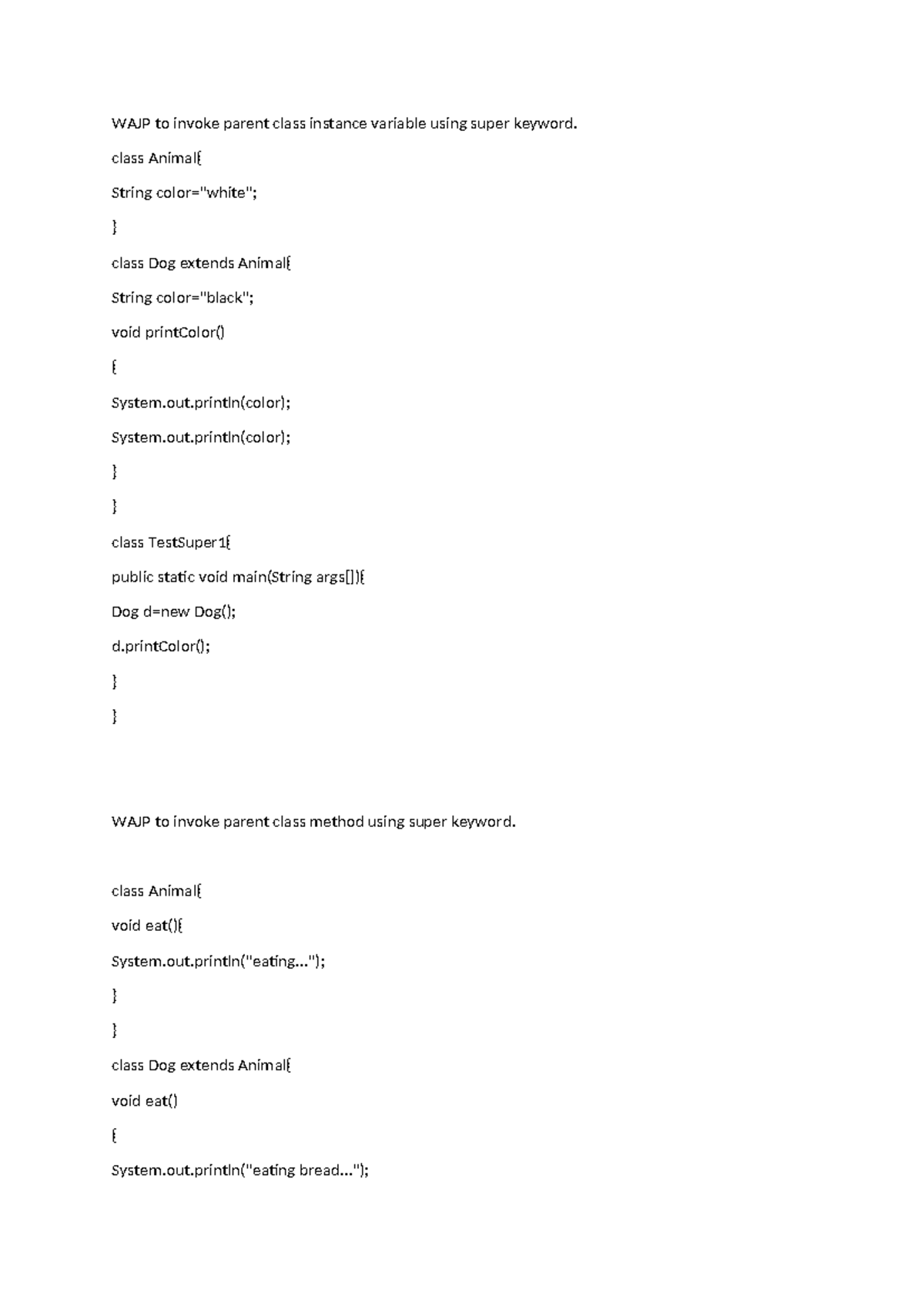 Java lab - Includes Programs with VIVA Questions - WAJP to invoke ...