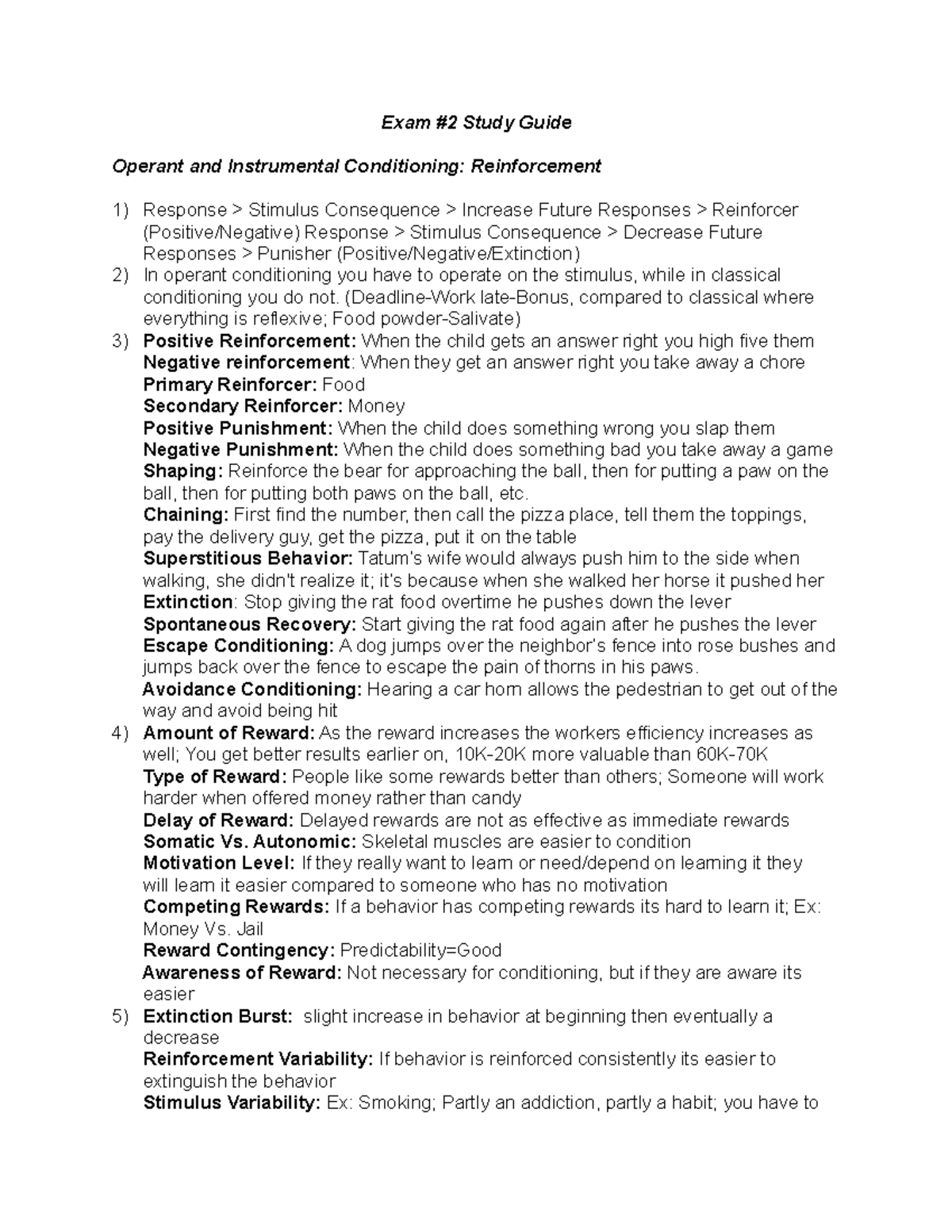 Exam #2 Study Guide - compared to classical where everything is Food 3 ...