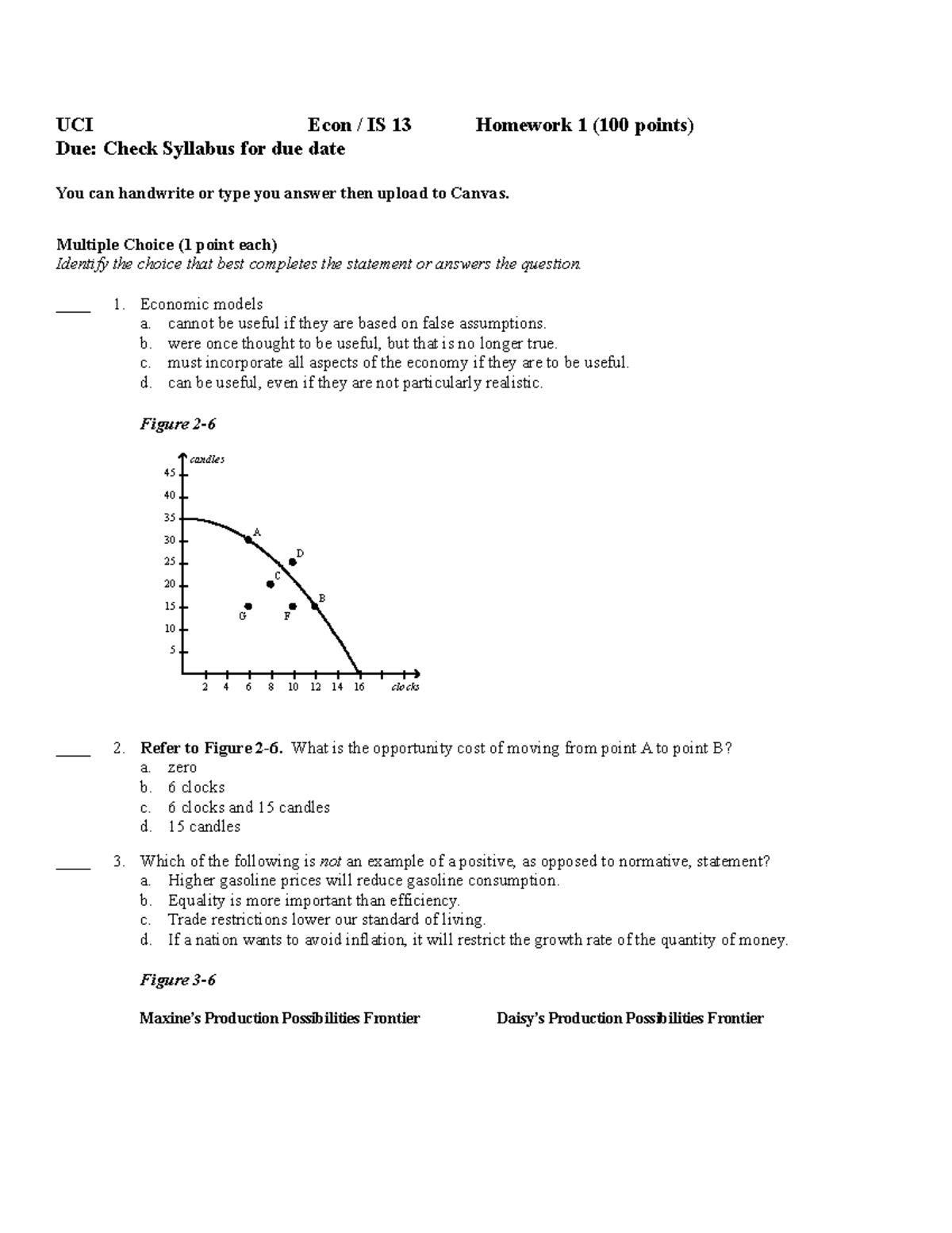 Econ 13 Hwk1 - Homework 1 - UCI Econ / IS 13 Homework 1 (100 points ...