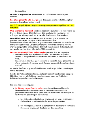 Partie 1 - Introduction générale à l'économie - PRINCIPES D’ÉCONOMIE ...