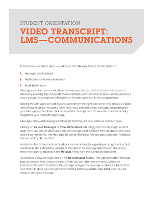 Welcome To NSO Transcript - STUDENT OR IENTATION VIDEO TRANSCRIPT ...