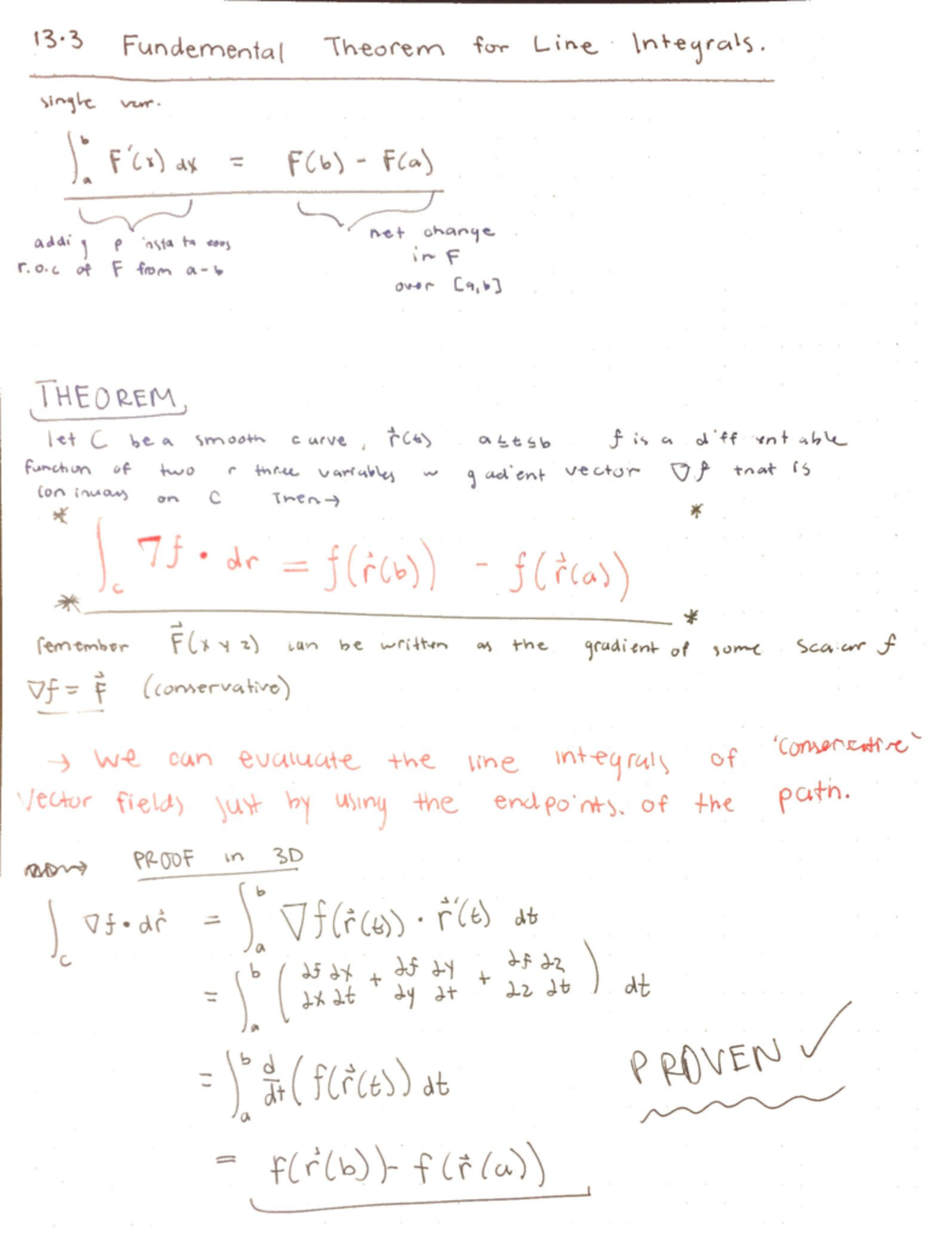 1116 13.3 Fundamental Theorem for Line Integrals - for Line Integrals ...