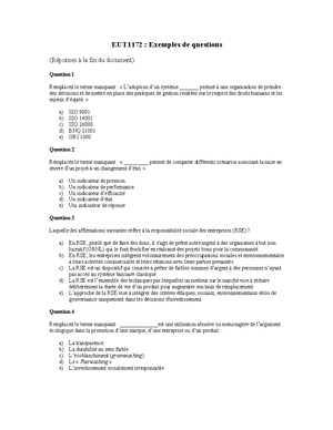 Exemples de questions examen intra - EUT1172 : Exemples de questions ...