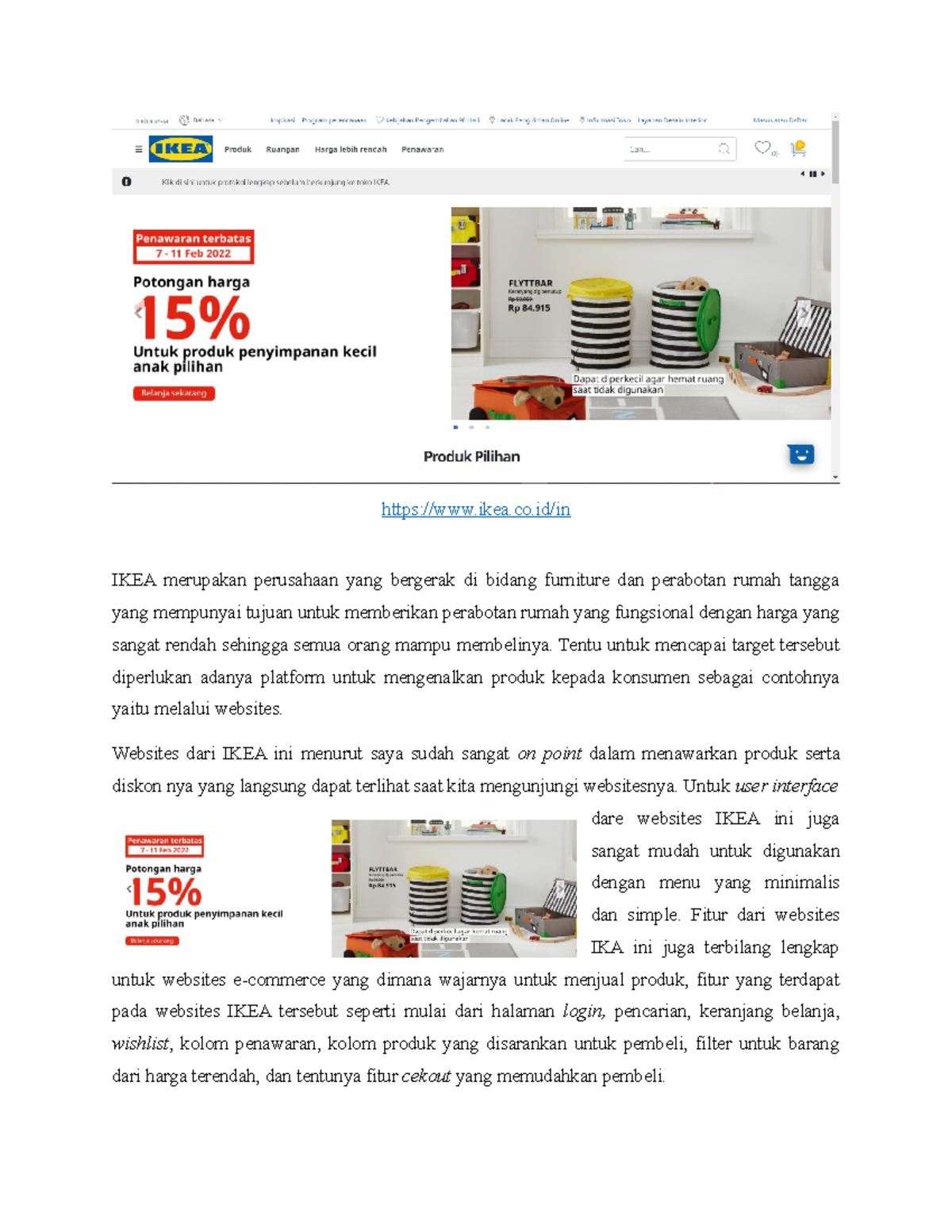 Tugas Pertemuan 2 - ikea.co/in IKEA merupakan perusahaan yang bergerak di bidang furniture dan ...