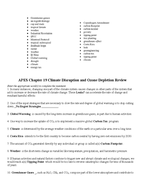 APES Review Packet 1 - Summary Consumer Behaviour - APES Review Packet ...