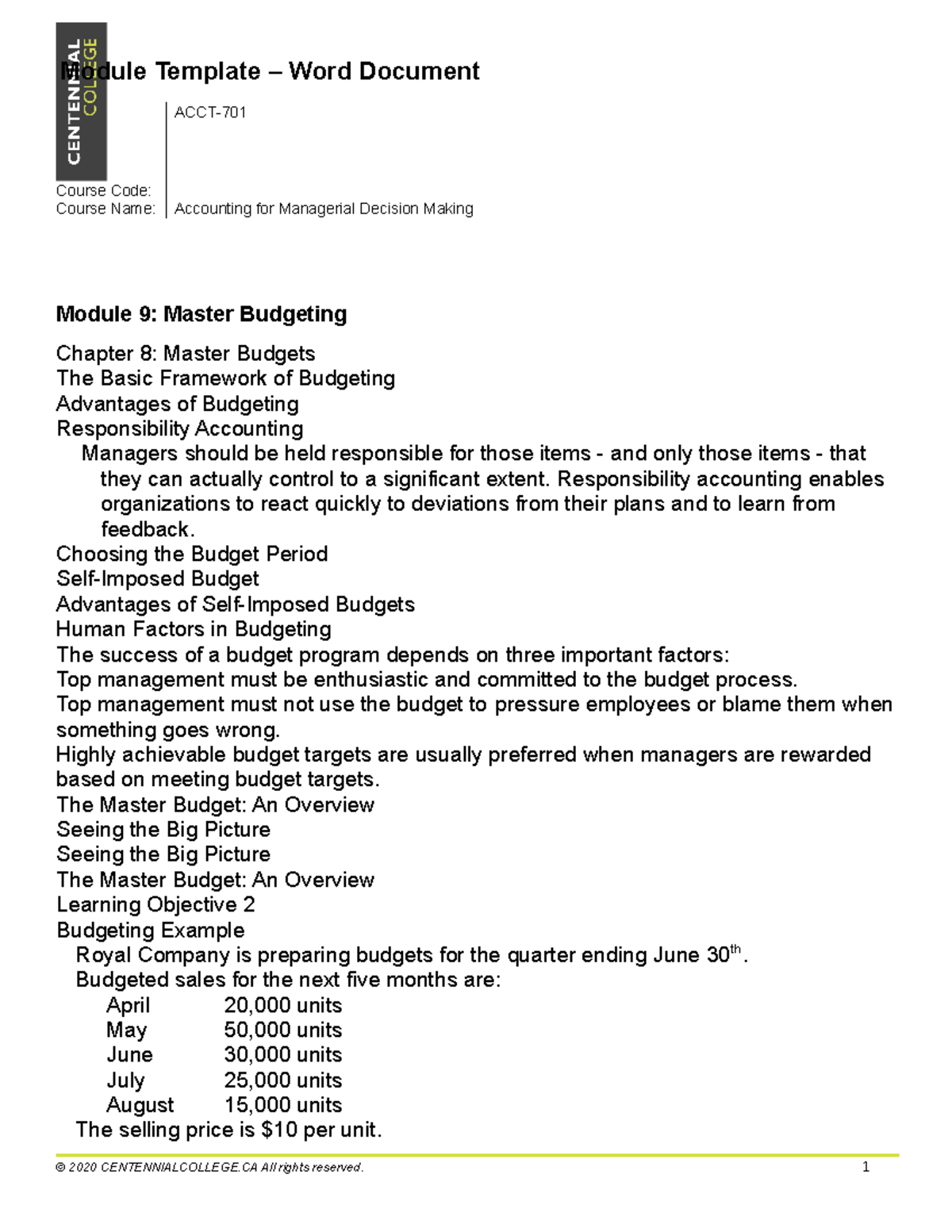 ACCT-701- Module 9 Lecture Presentation Transcript- V2 5-18-20 - Module ...