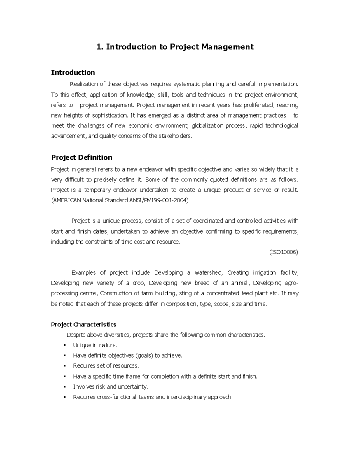 PM - Advanced project management simple notes - - Studocu