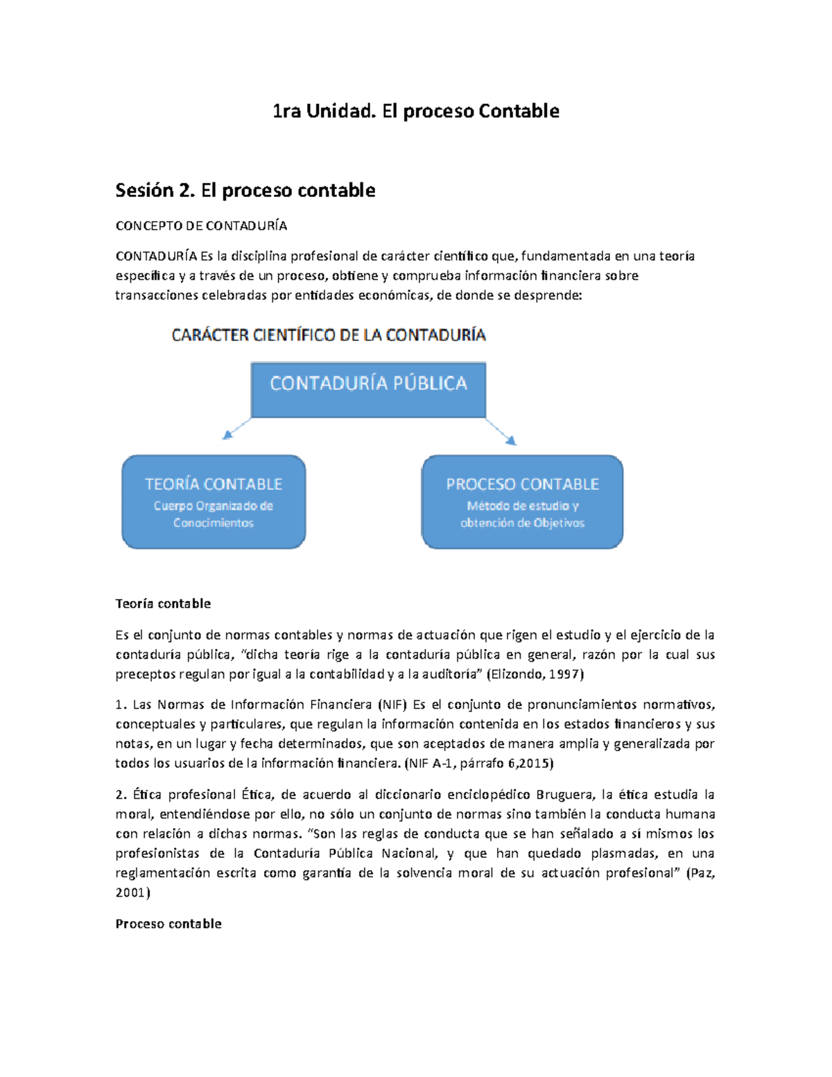 Proceso contable,como resolver un proceso contable - 1ra Unidad. El ...