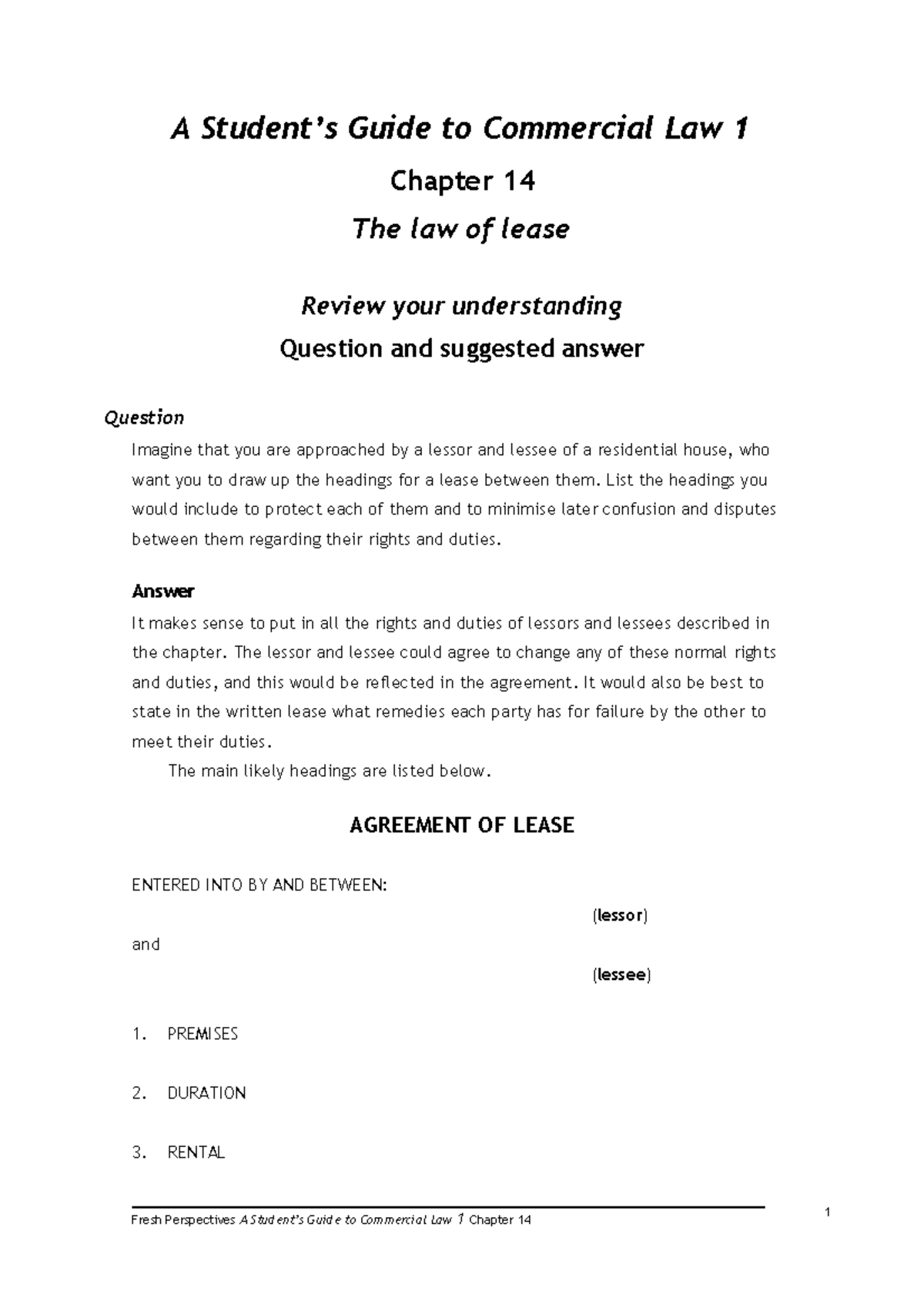 Ch14-Review Your Understanding - A Student’s Guide to Commercial Law 1 ...